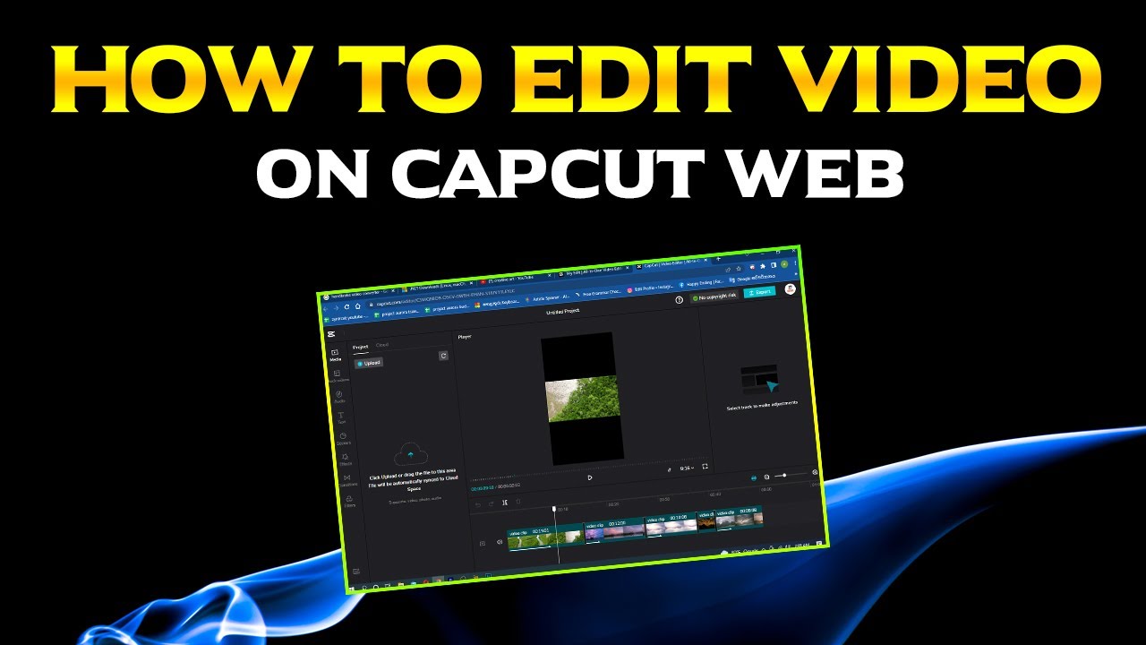 How to edit video on cap cut web online - YouTube