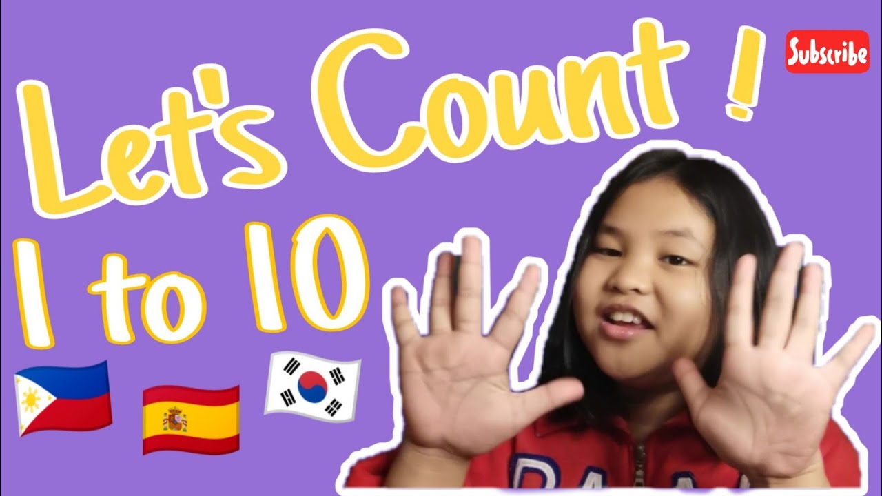 How to count in Korean, Spanish, Tagalog, Cebuano and English - YouTube
