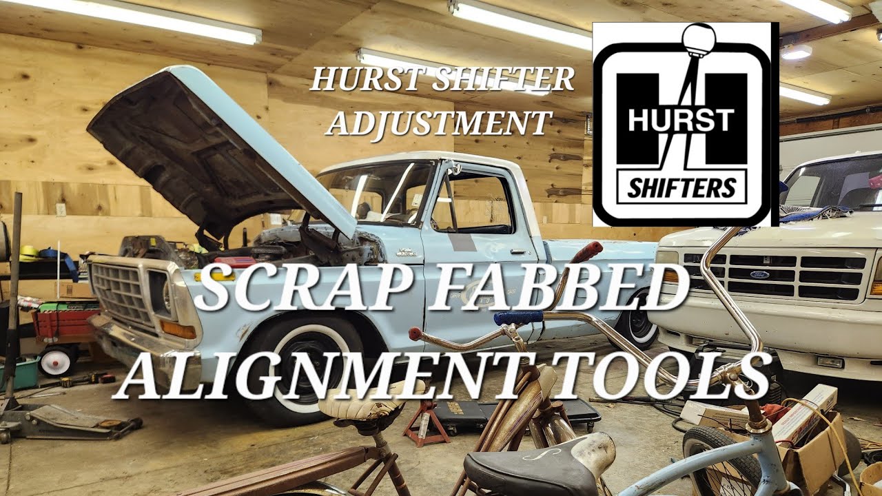 GARAGE FLOOR ALIGNMENT AND HURST SHIFTER ADJUSTING - YouTube