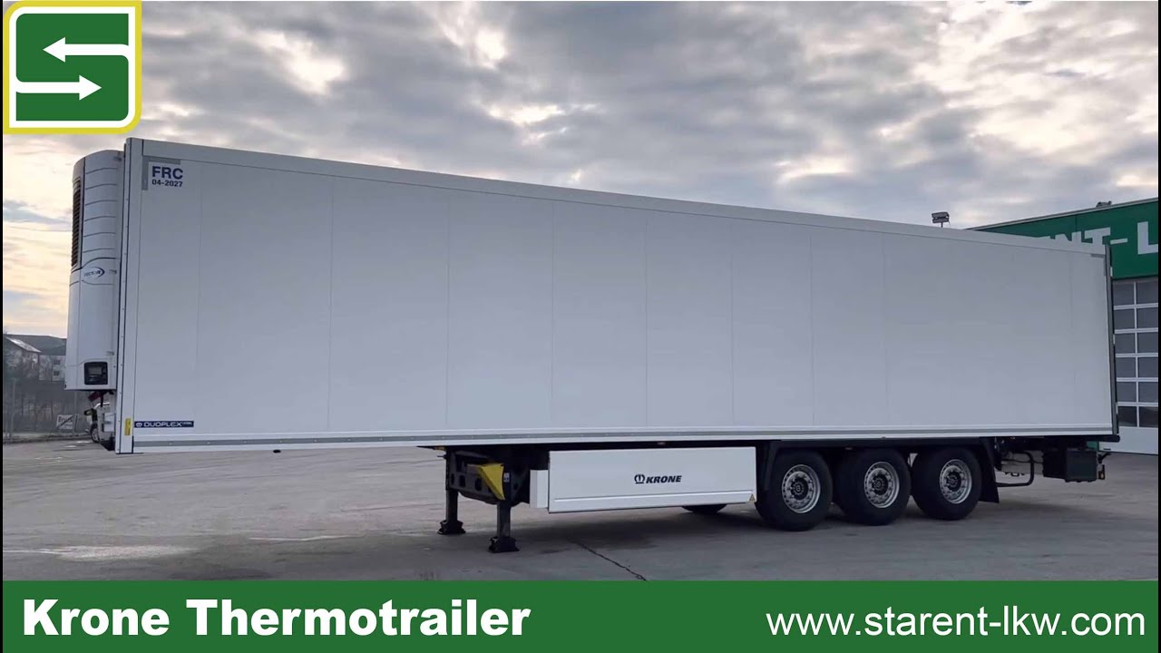 Verkauft - Krone Thermotrailer, Carrier Vector 1550, DD, Blumenbreit ...