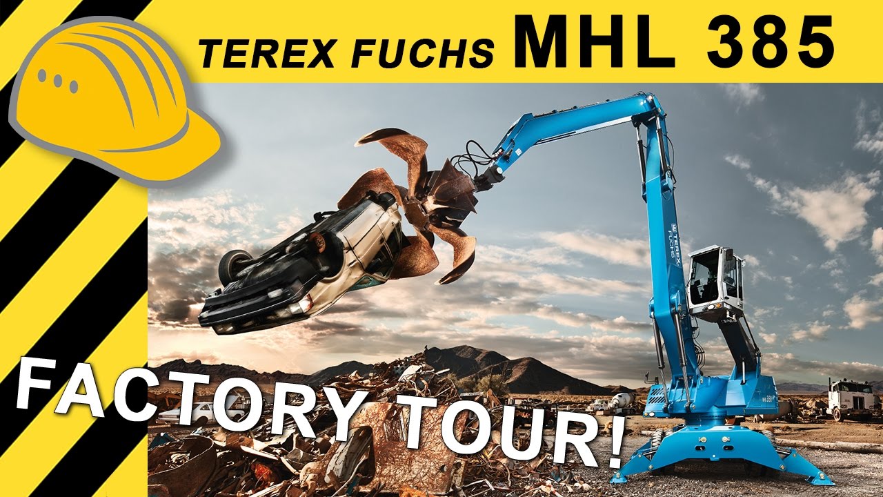 Terex Fuchs Bagger MHL 385 Premiere & Factory Tour - 125 Years Fuchs ...