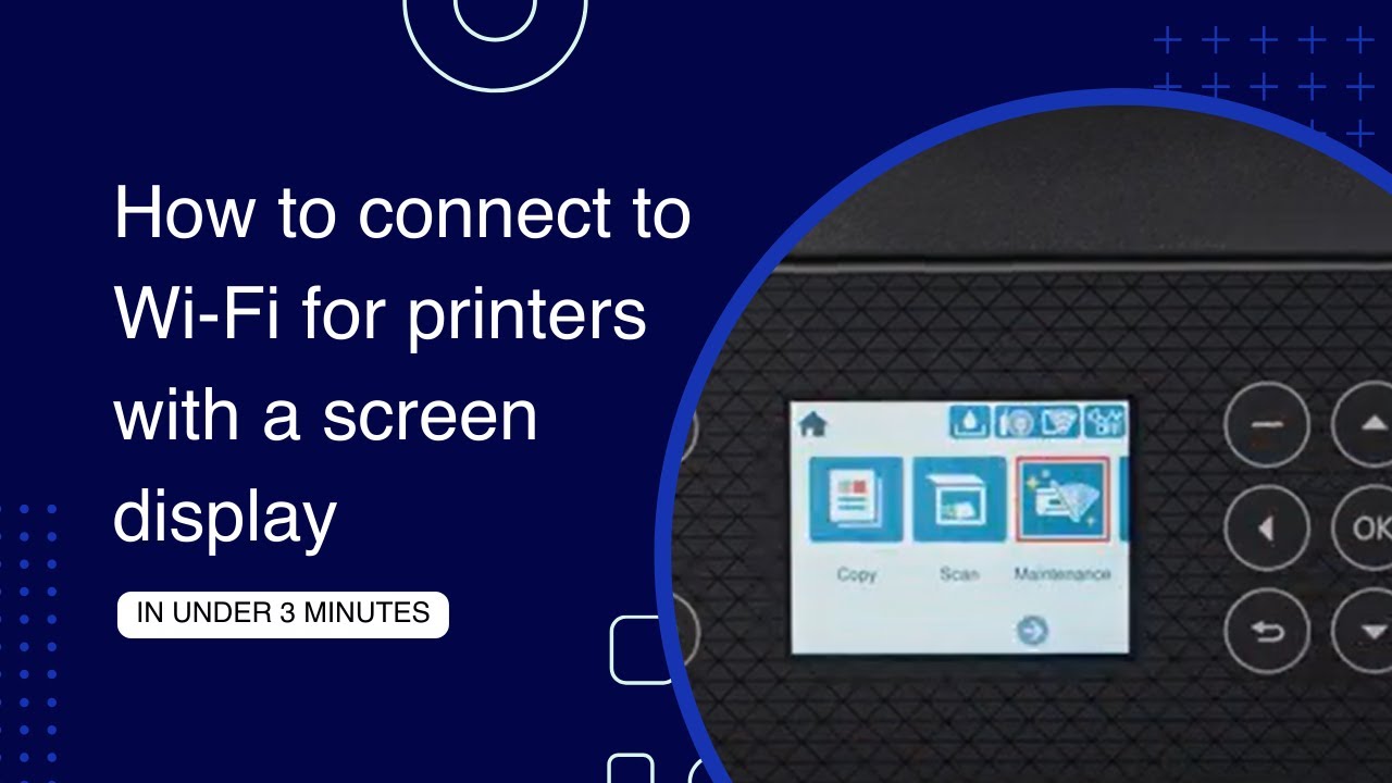 How to connect your Epson printer to Wi Fi (printers with a screen ...