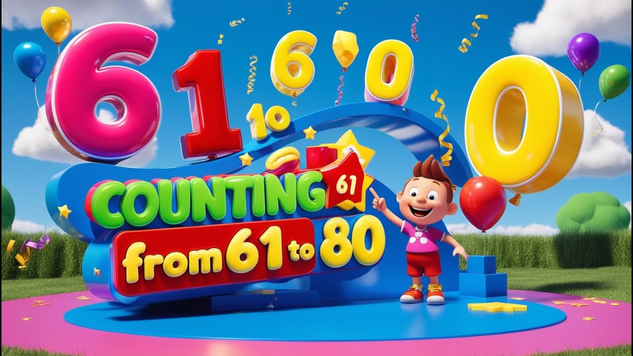 LEARNING TO COUNT 61-80 Counting learning for kids LEARN TO COUNT FOR ...