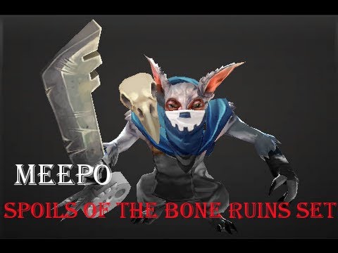 Dota 2: Store - Meepo - Spoils Of The Bone Ruins Set - YouTube