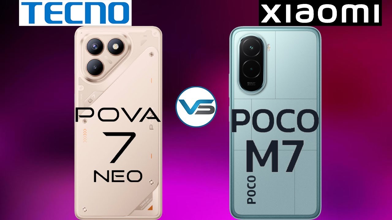 Poco M7 4G VS Tecno Pova 7 Neo 4G | Tecno Pova 7 Neo 4G VS Poco M7 4G ...