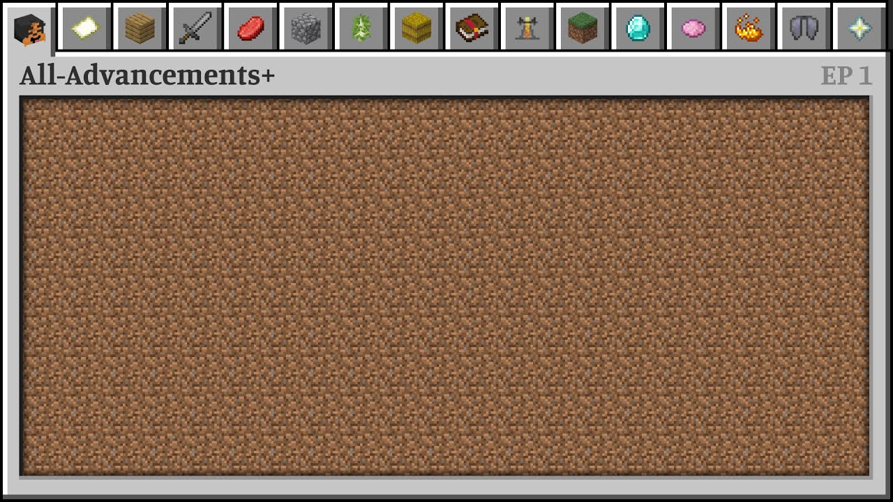 Minecraft: All-Advancements Plus, Ep. 1 - YouTube