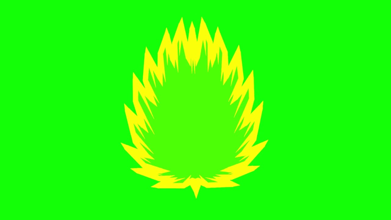 Super Saiyan Aura Green Screen - YouTube