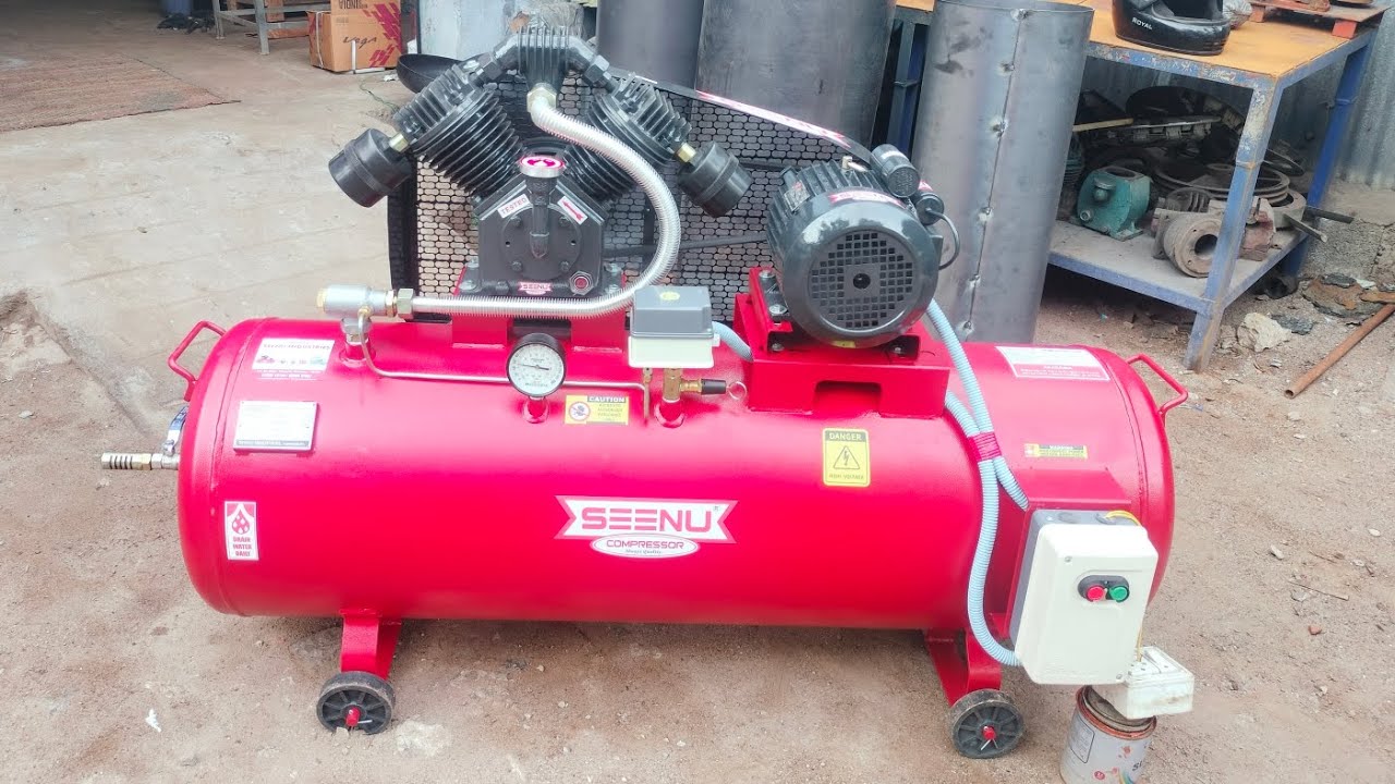 2.0HP DOUBLE PISTON AIR COMPRESSOR WITH 2.0HP SINGLE PHASE MOTOR TANK ...