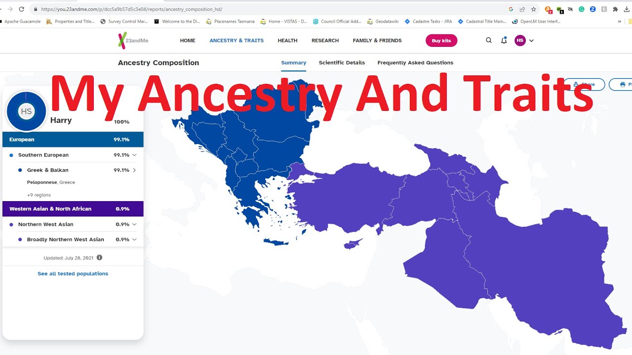 My Ancestry And Traits - YouTube