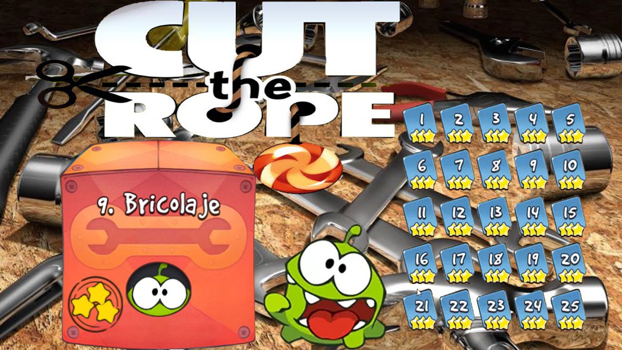 Cut The Rope 1, Season 2 (9 Tool Box-Caja Bricolaje 1-25) 3 Stars ...
