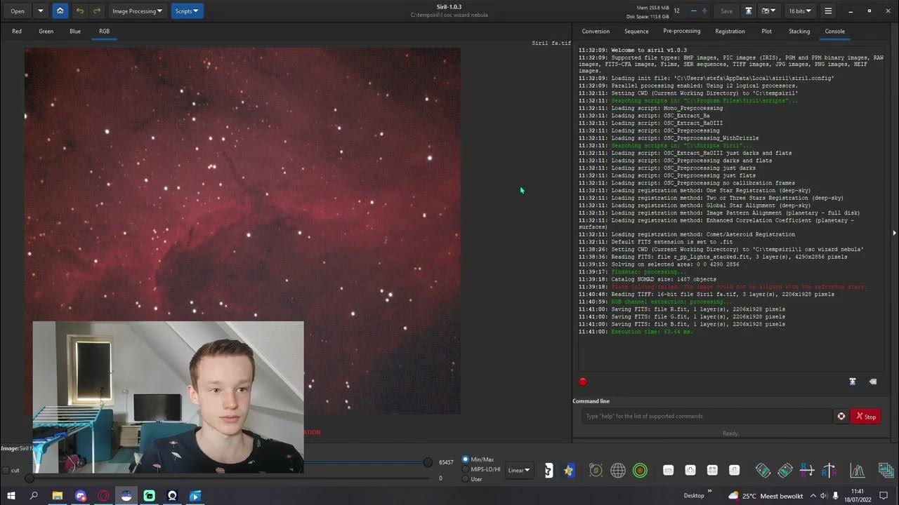 Astrophotography LOSC processing tutorial using Siril - YouTube