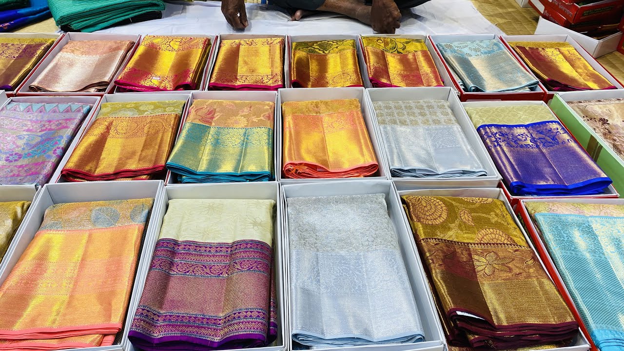 Pure wedding kanchipuram silk sarees|waste Pattu sarees770 | 4 colours ...