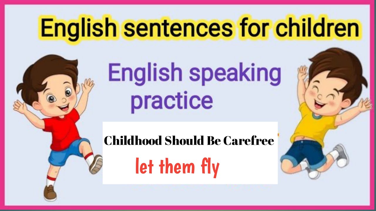 Simple Sentences For Kids || Spoken English for kids || Daily use ...