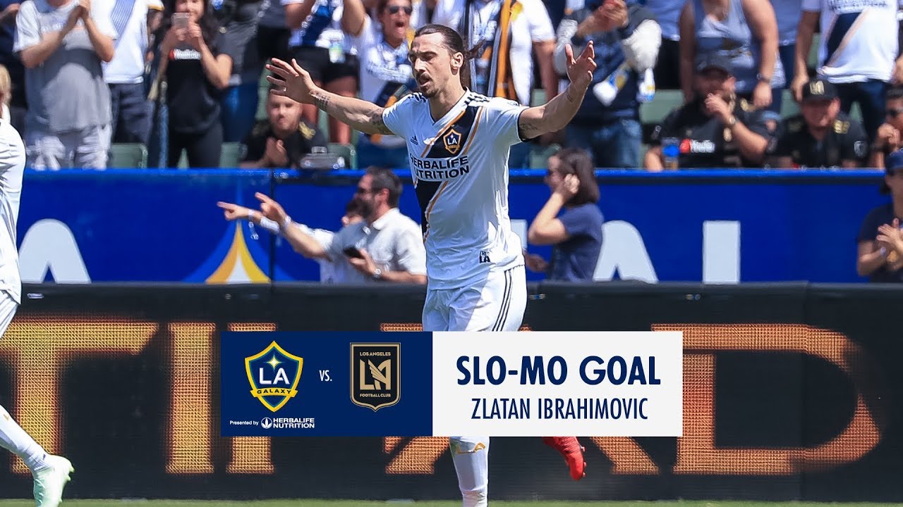 SLO-MO: Zlatan scores the match-winner in the 91st minute - YouTube