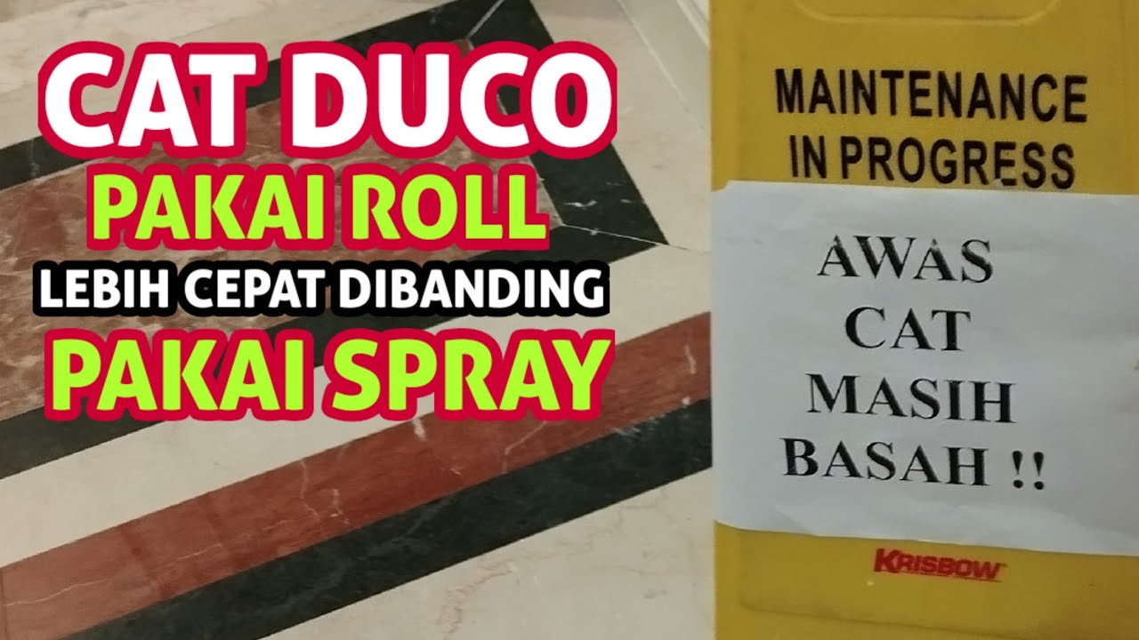 MANTAP POLL‼️CARA CAT DUCO PAKAI ROLL - YouTube