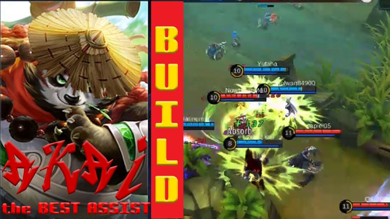 AKAI THE BEST ASSIST BUILD | AKAI MOBILE LEGENDS - YouTube