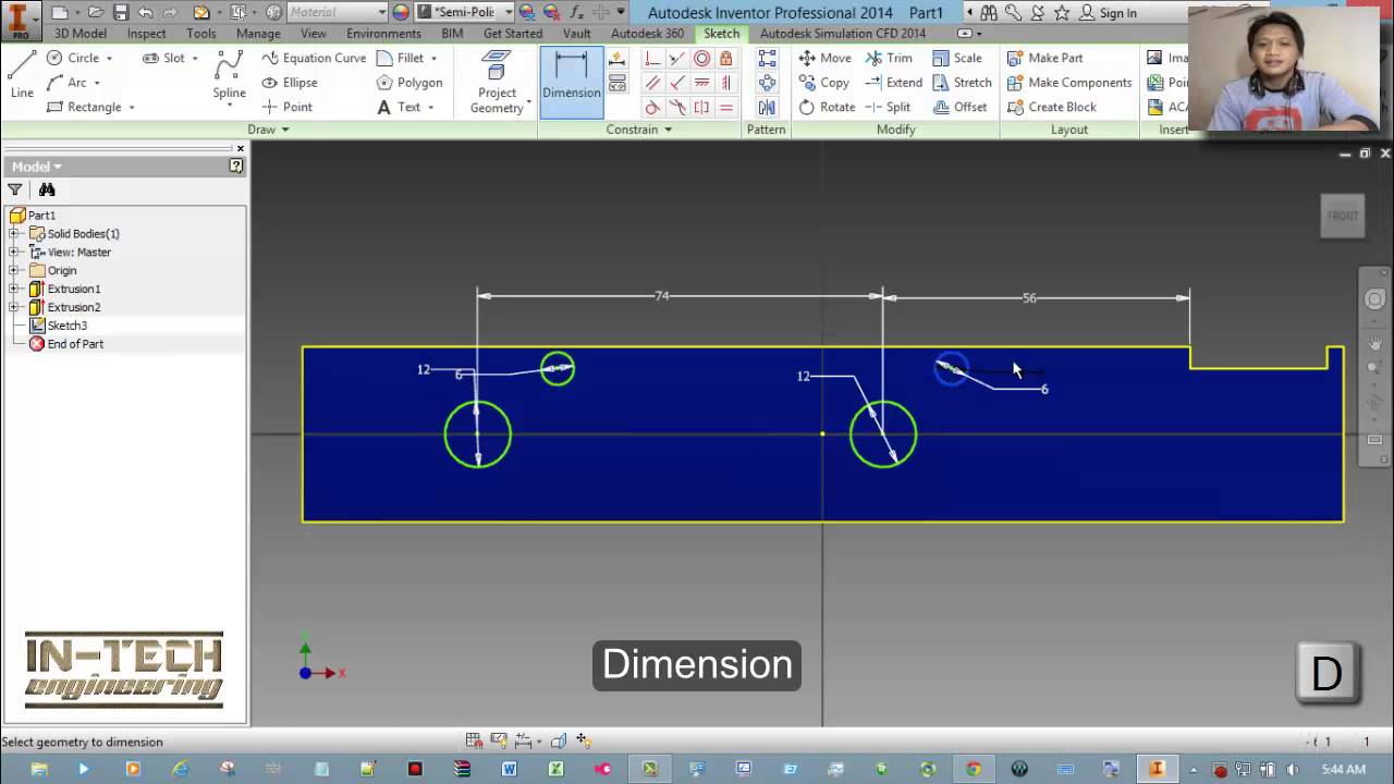 Base - Steam Engine | Autodesk Inventor Professional 2014 - YouTube