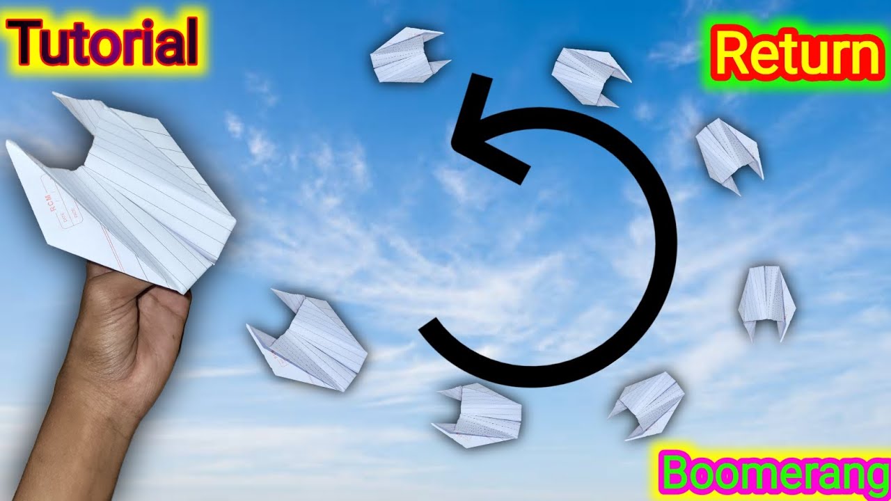 How To Make Returning Boomerang 🪃 | 100% Return Plane | Best Boomerang ...