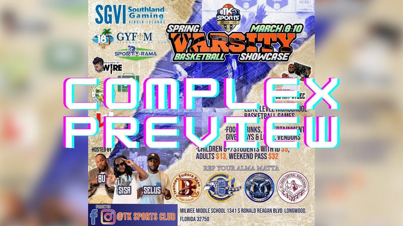2nd Annual Spring Varsity Showcase tournament - Complex Preview - YouTube