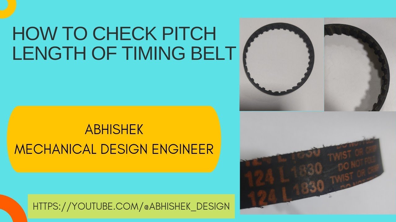 How To Check The Pitch Length Of Timing Belt In Solidworks YouTube