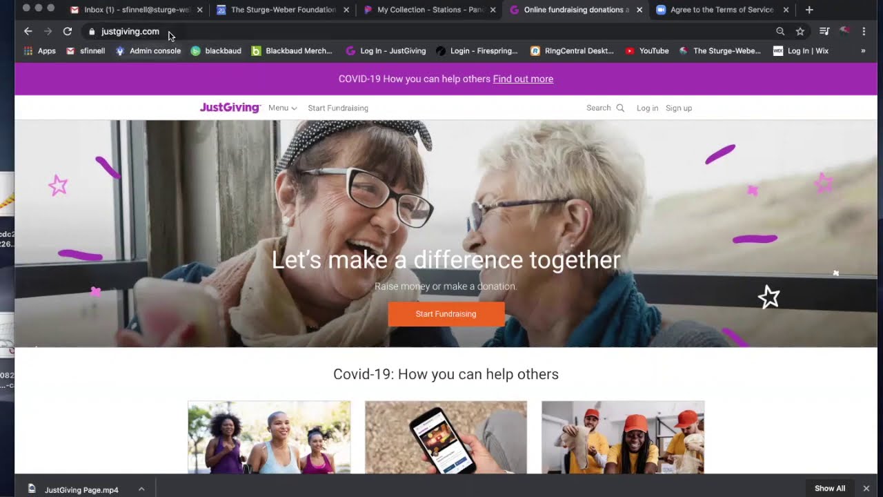 JustGiving Tutorial - YouTube