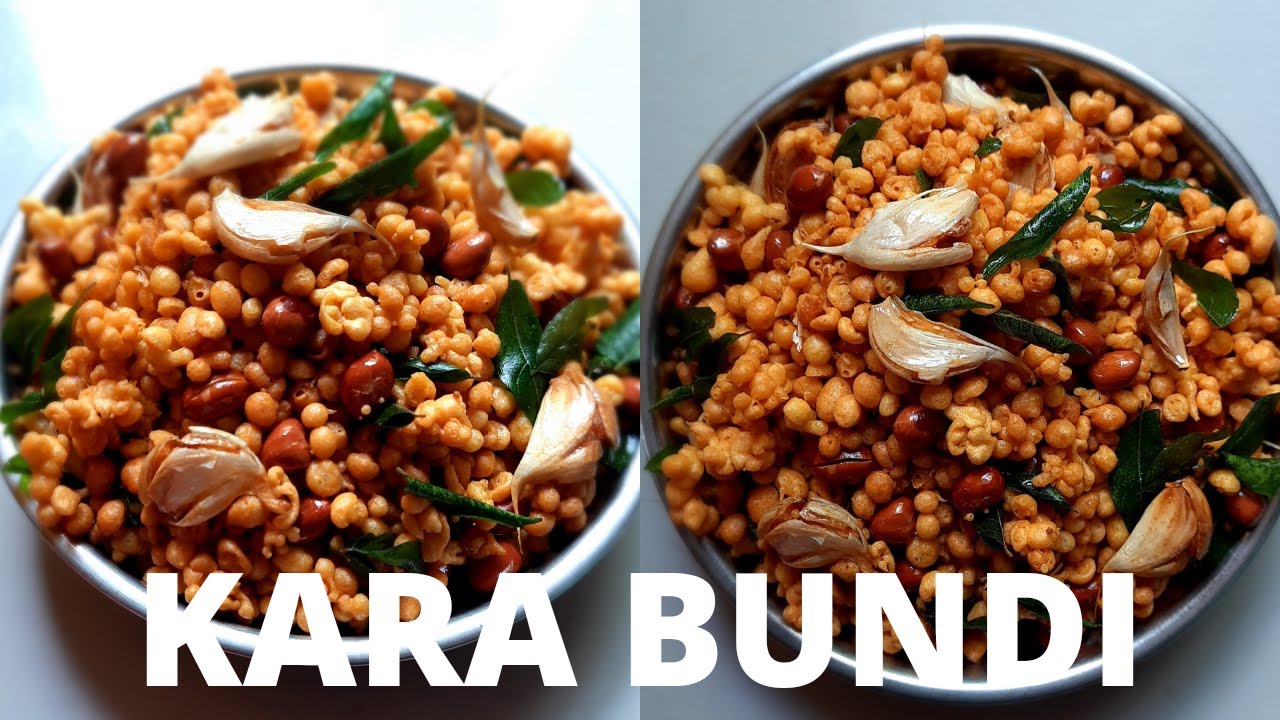 Kara Boondi Recipe | Kara Bundi Recipe | Diwali Snack Recipe | Easy ...