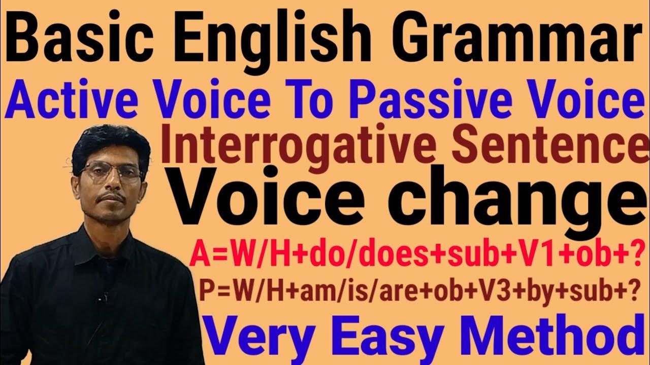 Voice Change|English Grammar|Active Voice To Passive Voice| - YouTube
