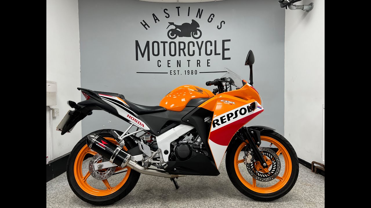 Honda CBR125R Repsol For Sale At Hastings Motorcycle Centre - YouTube