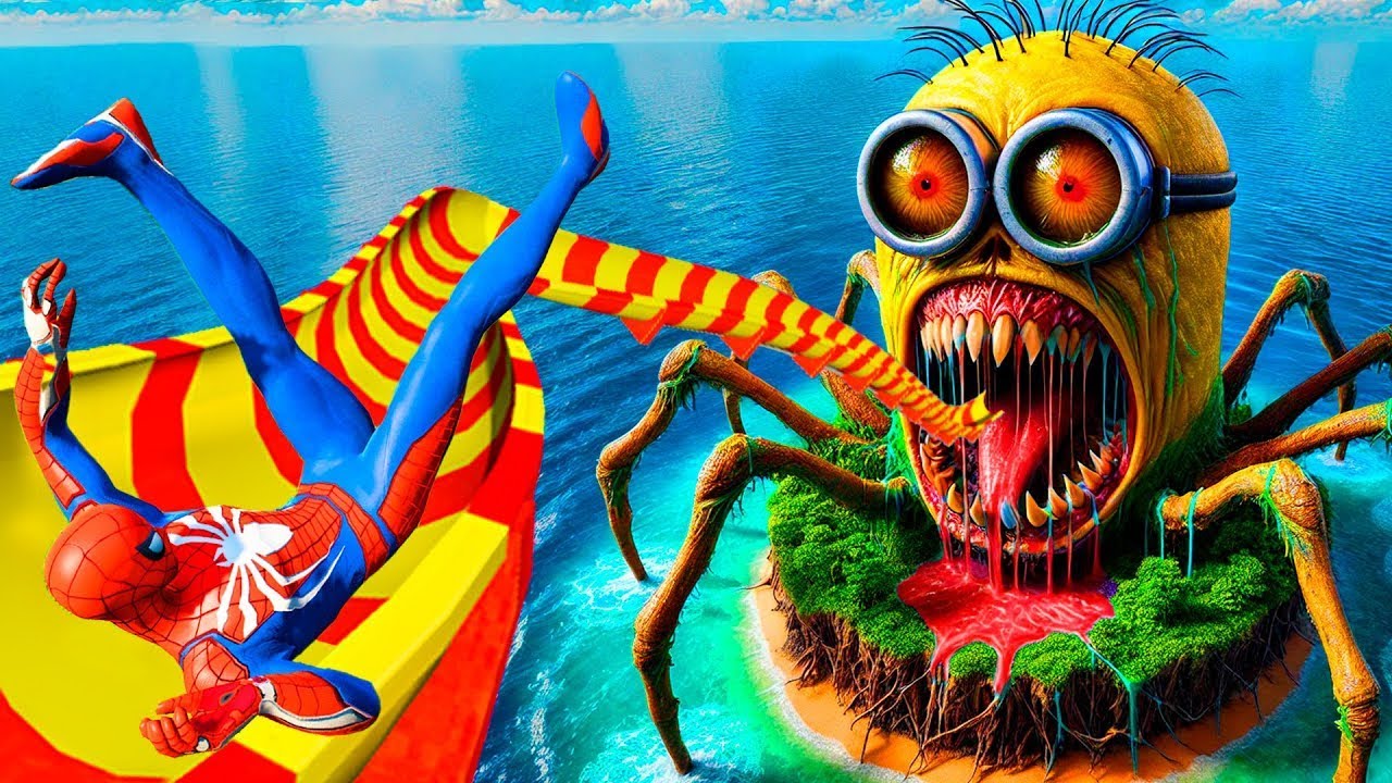 GTA 5 Tornado Meteor VS Spiderman | Water Slides | Euphoria Ragdolls ...