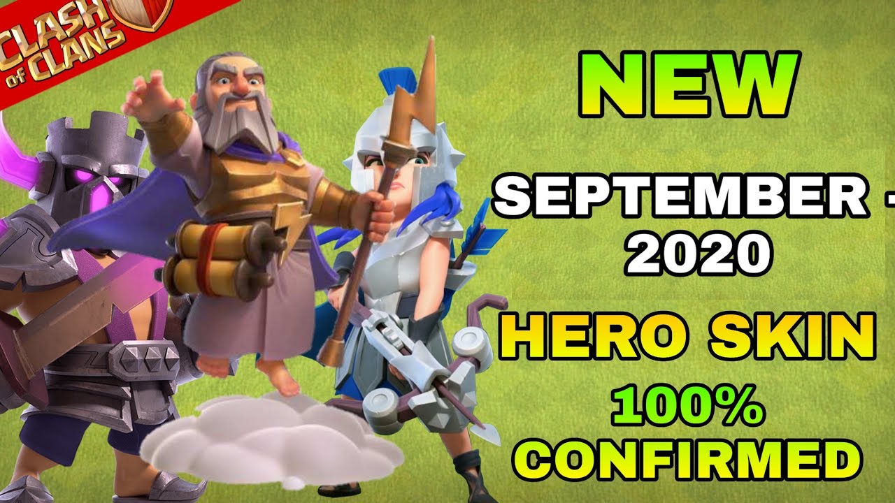 NEW COC SEPTEMBER 2020 SEASON | HERO SKIN | 100% CONFIRMED | LEAKED COC ...