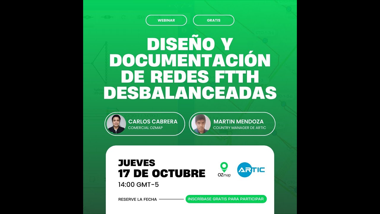 Webinar: Diseño y documentación de una red FTTH desbalanceada - YouTube