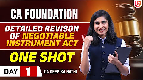 CA Foundation LAW Revision | CA Foundation 2024 | CA Deepika Rathi. - YouTube