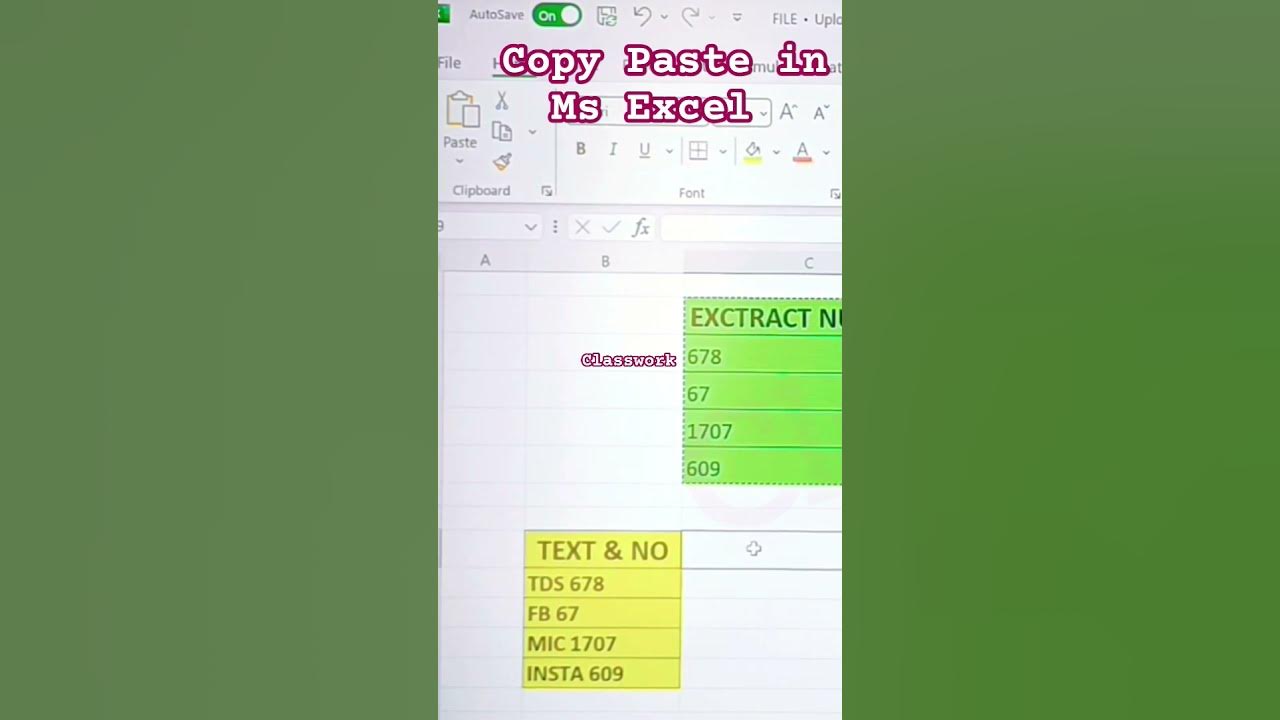 Copy Paste in Ms Excel #computerworld #excel #exceltips #shortcutkeys #exceltricks #computer ...