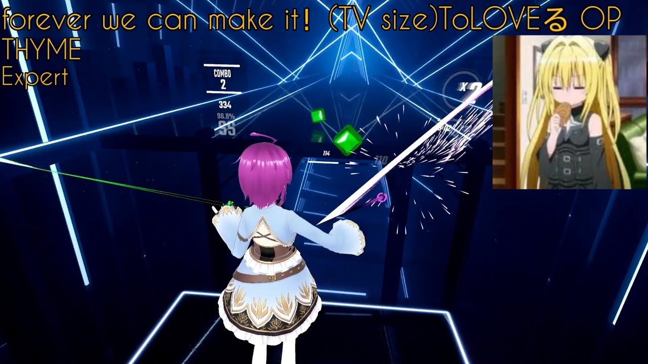 【BeatSaber】forever we can make it！ (TV size) To LOVEる OP / THYME / Expert (Full Combo)【ビートセイバー ...