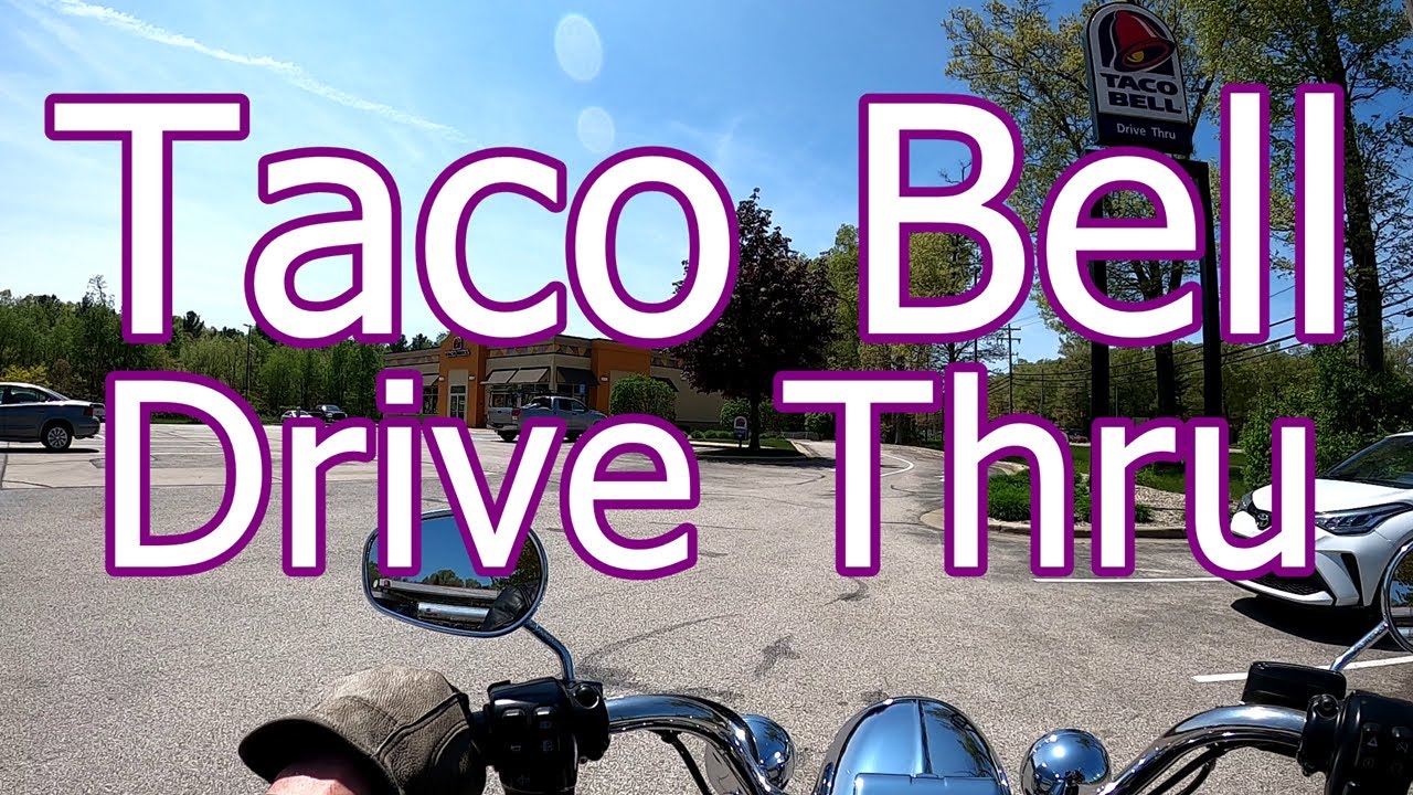 Taco Bell Drive Thru on Motorcycle - YouTube