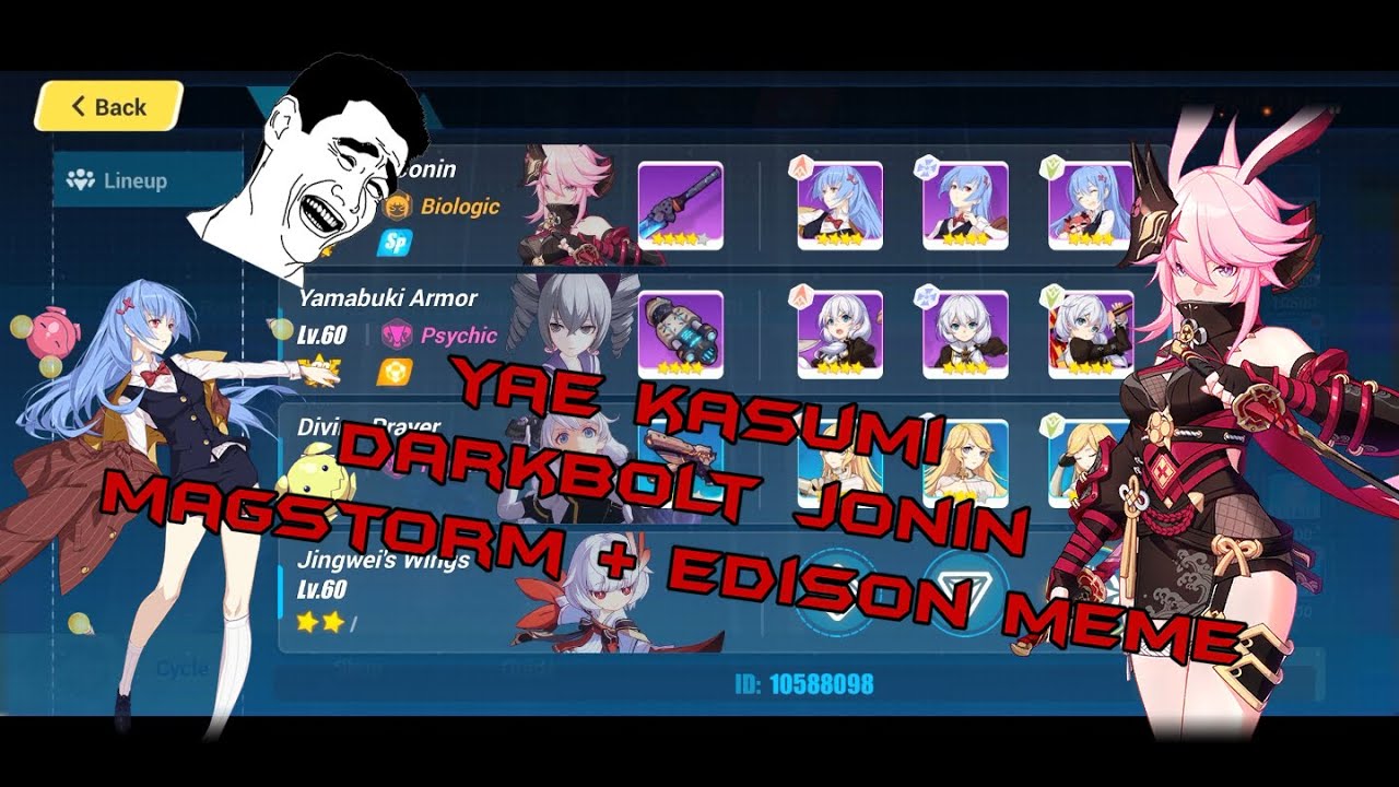 [Honkai Impact 3] Yae Kasumi F2P Magstorm + Edison Set Abyss Test ...