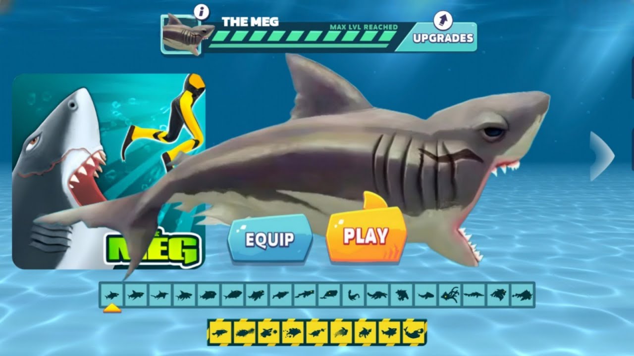 THE MEG UNLOCKED, GAMEPLAY AND TRAILER - Hungry Shark Evolution - YouTube