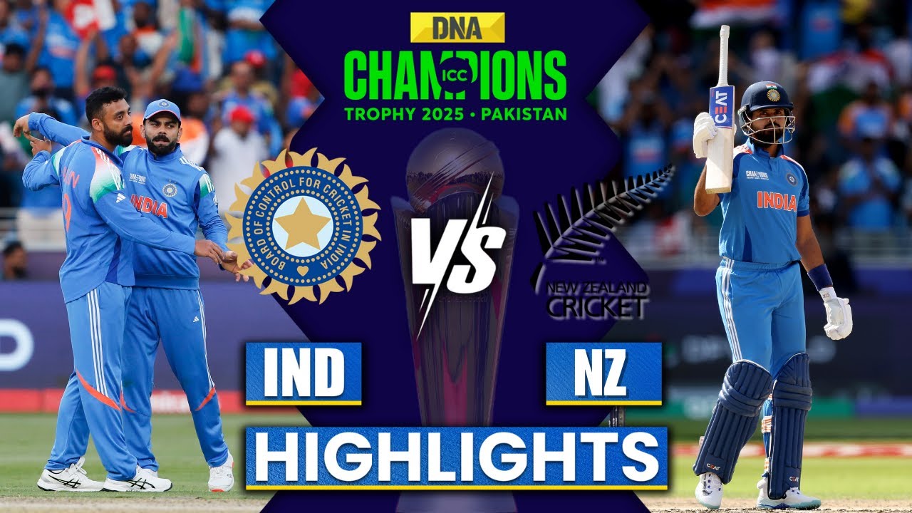 IND VS NZ Highlights: IND Beat NZ By 44 Runs | India vs New Zealand ...