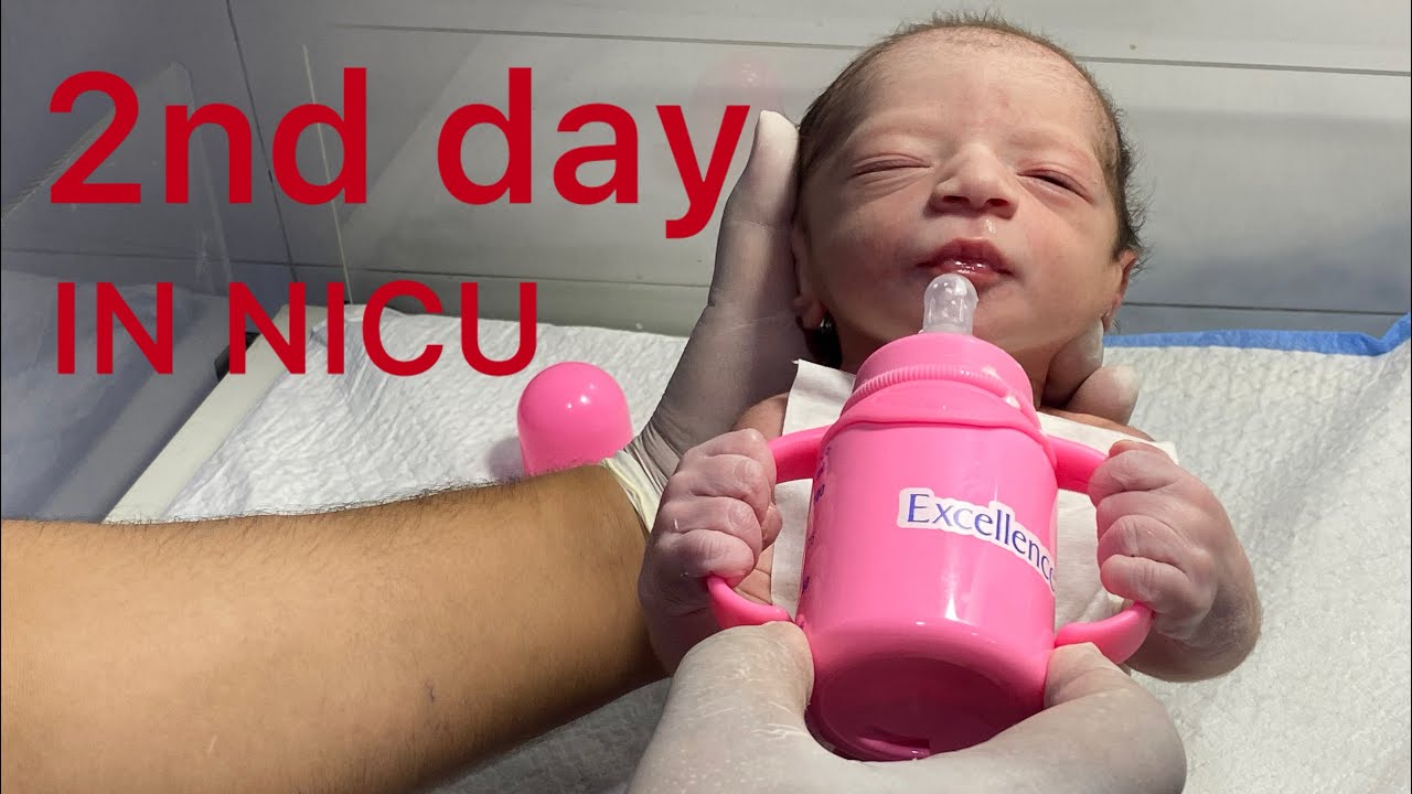 Day 2 | Cute Preterm Baby in NICU Feeding Time 🍼 Baby Holding Feeder by ...