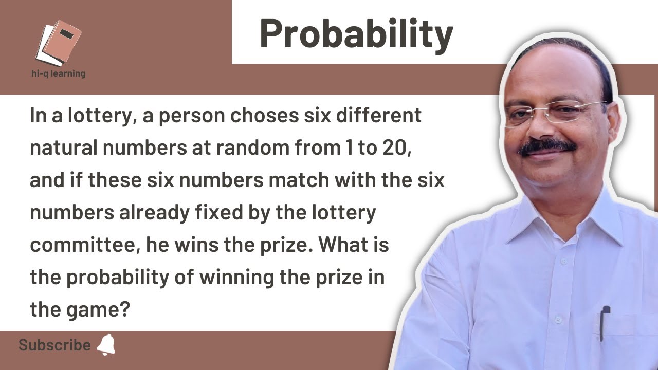 In a lottery, a person choses six different natural numbers at random ...