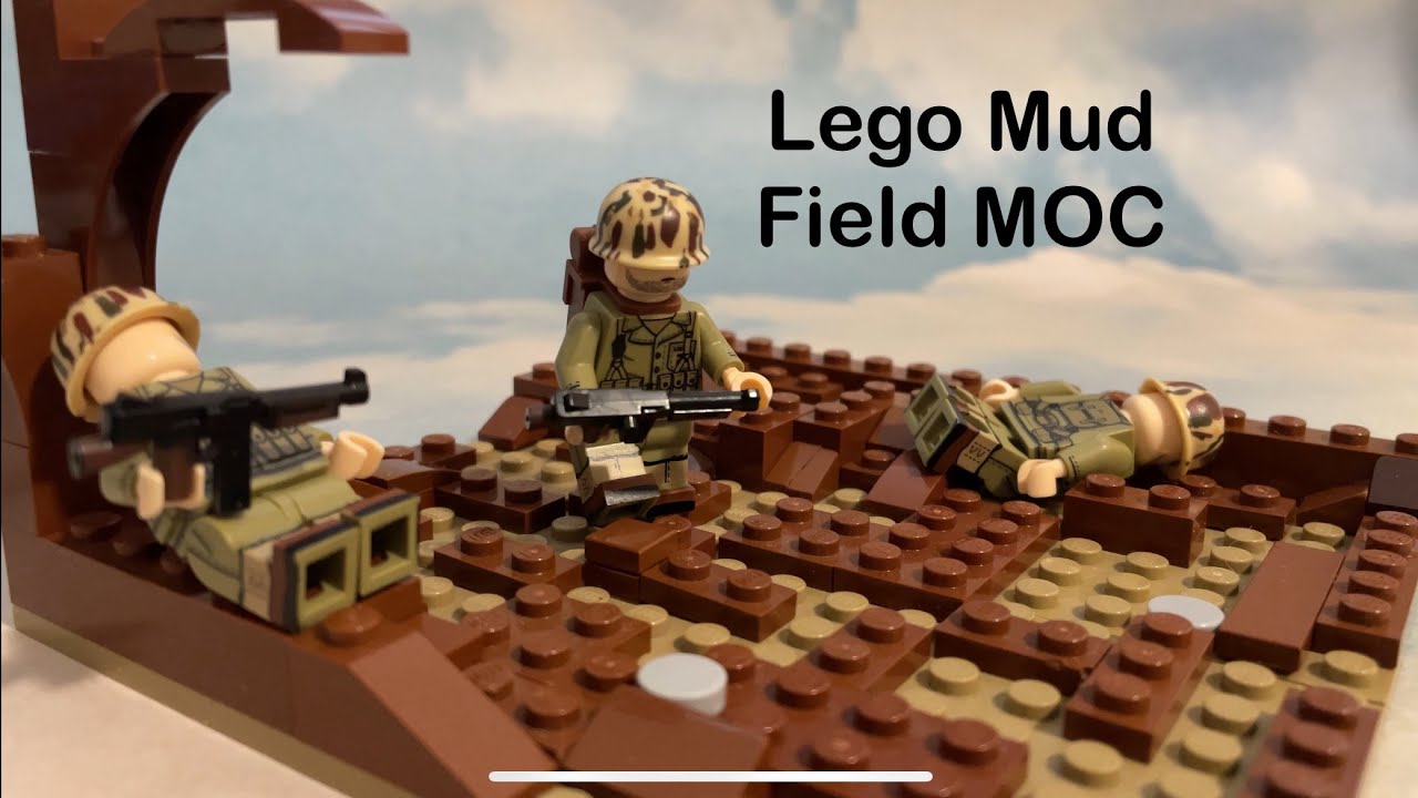 Lego WWII Mud Field MOC, Easy to build - YouTube