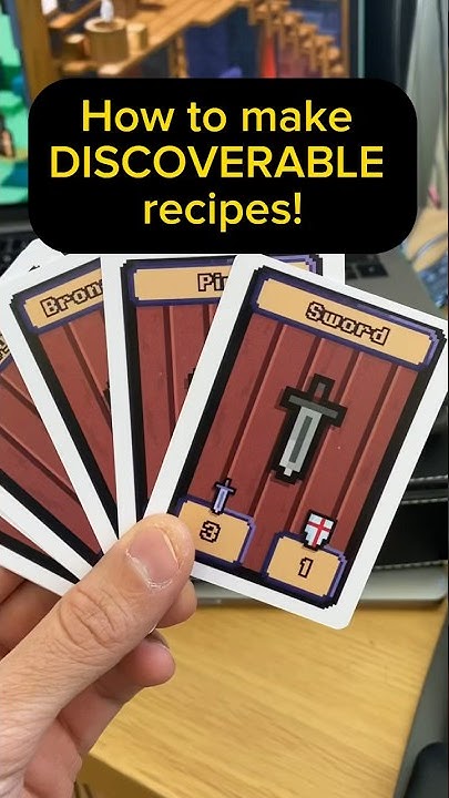 How I added discoverable recipes to my blacksmith card game! #unity #gamedev #devlog #ccg # ...