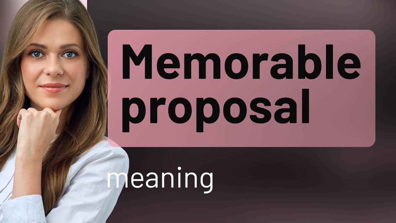 Crafting an Unforgettable Moment: The Art of a Memorable Proposal - YouTube