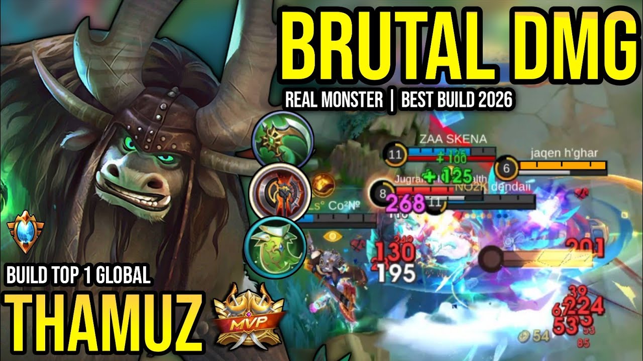 THAMUZ BEST BUILD 2026 | BUILD TOP 1 GLOBAL THAMUZ GAMEPLAY | MOBILE ...