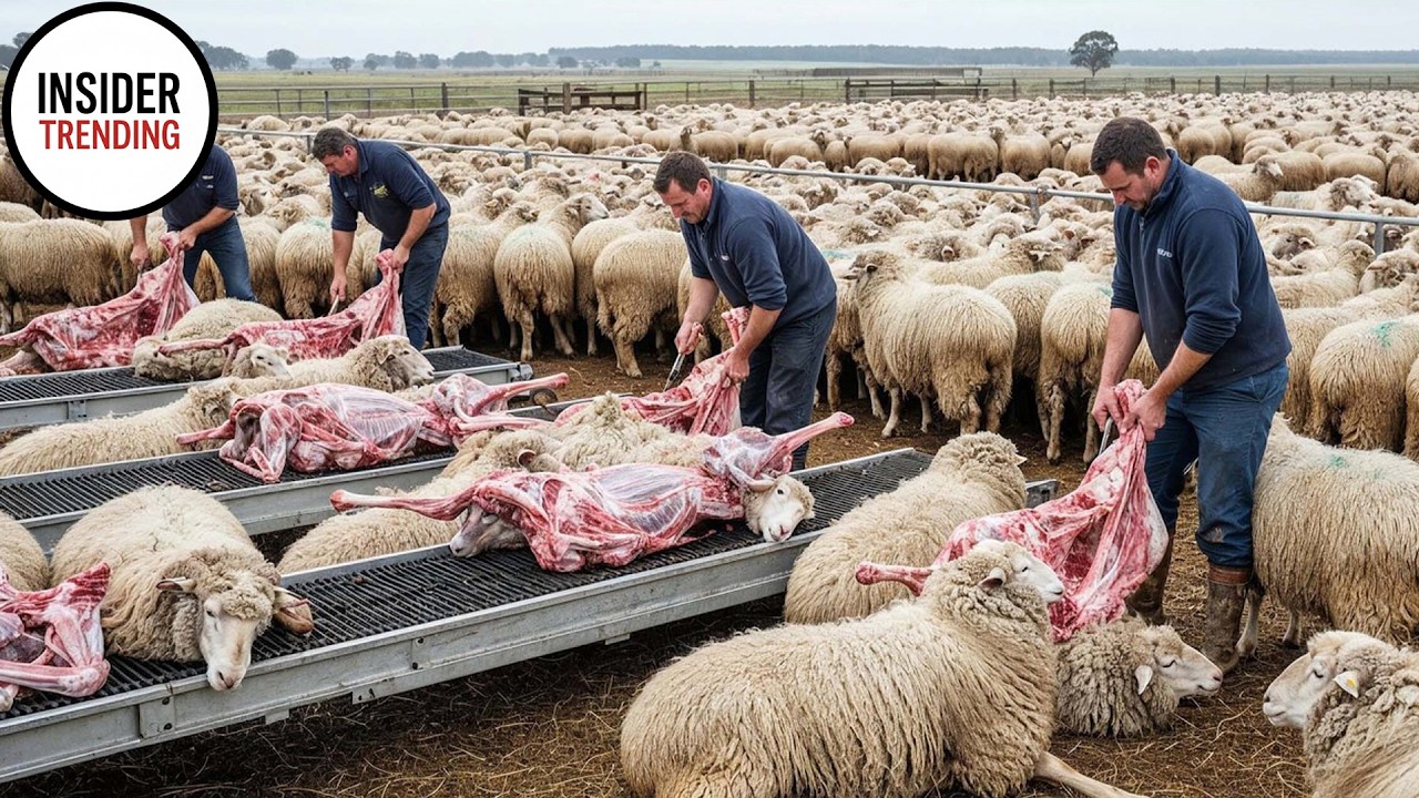 Amazing Modern Automatic Sheep Farming Technology - Fastest Shearing ...