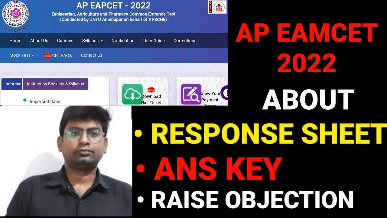 ap eamcet 2022 response sheet answer key|objection details|# ...