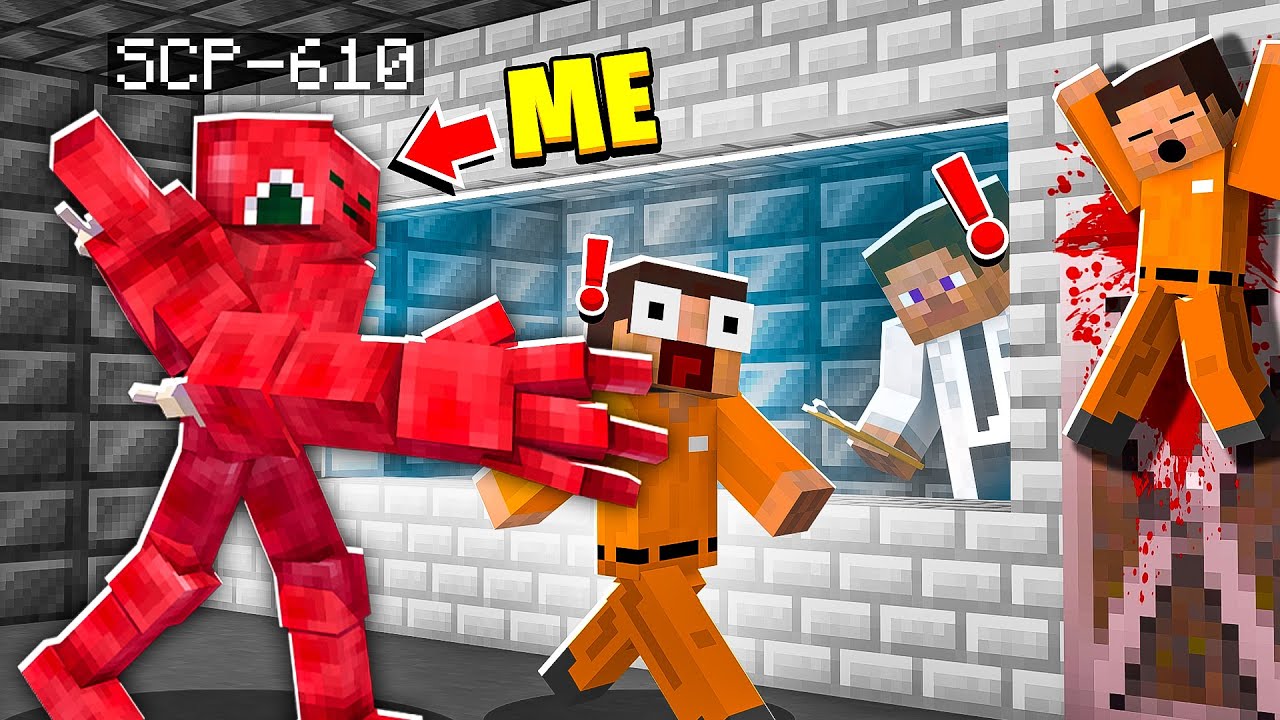 I Became SCP-610 in MINECRAFT! - Minecraft Trolling Video - YouTube