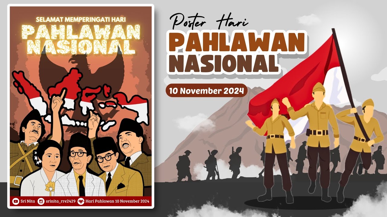 Cara Membuat Poster Hari Pahlawan Nasional Di Canva 10 November 2024