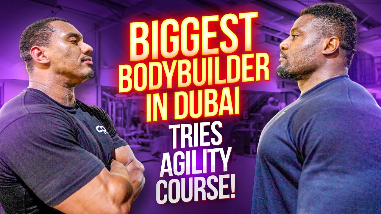 BIGGEST BODYBUILDER IN DUBAI TRIES AGILITY COURSE! - YouTube