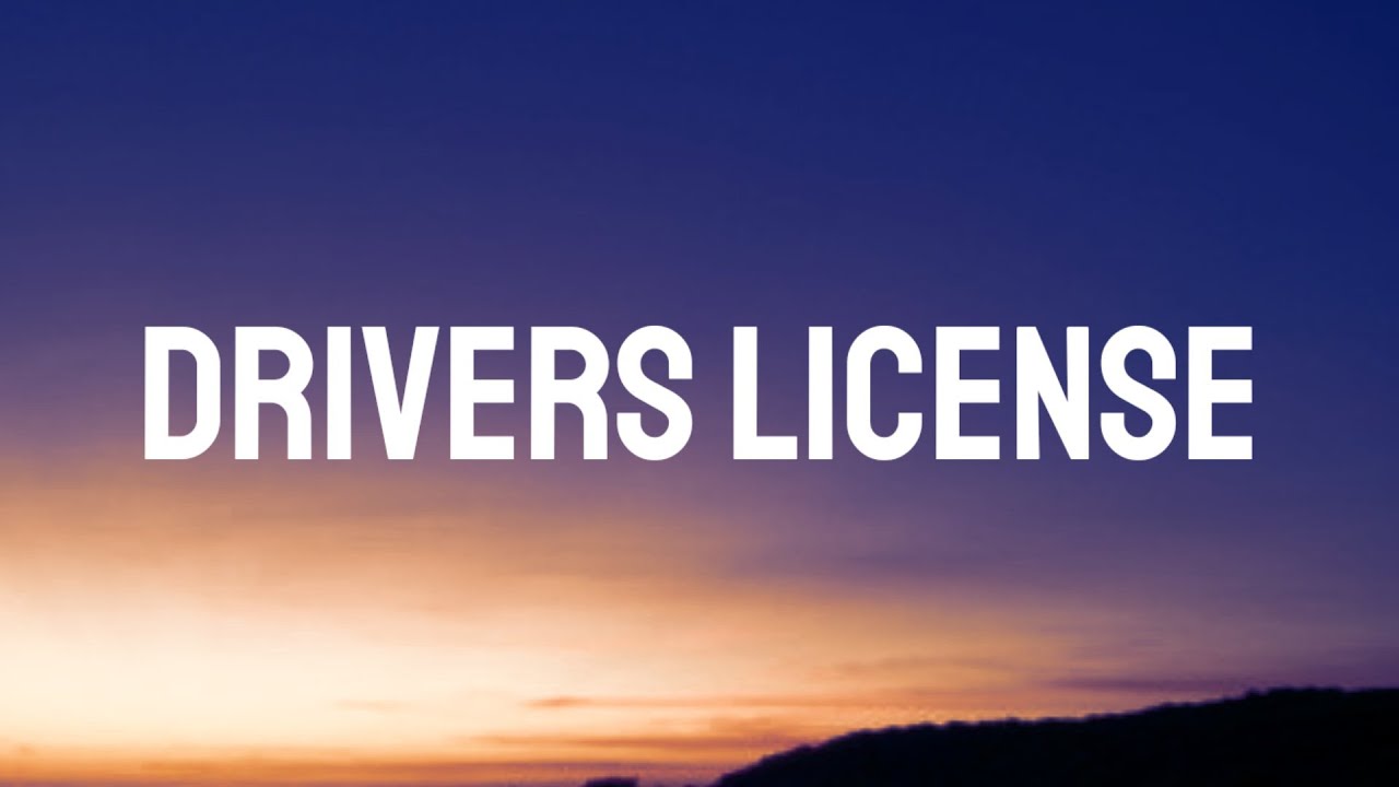 Olivia Rodrigo - drivers license (Lyrics/Song) I got my driver's ...